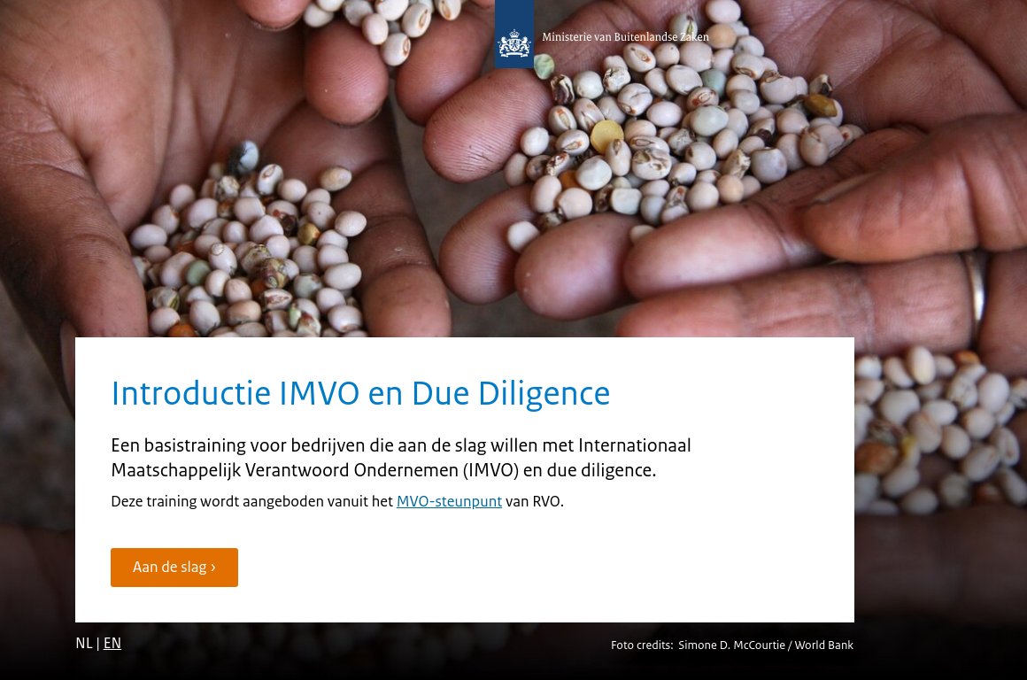 Introductie - IMVO E-Learning